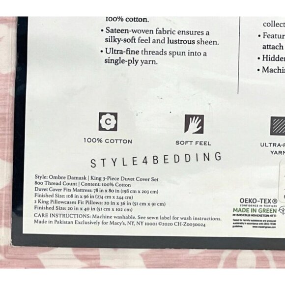 Charter Club | Bedding | Charter Club Sleep Luxe Ombre Damask 80 Tc ...